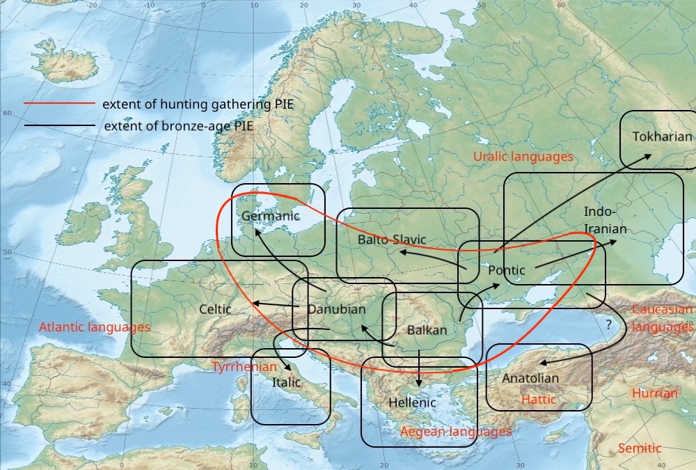 Maps of the Progression of the Indo-European Languages